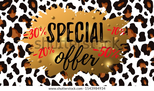 Special Offer Horizontal Banner Isolated On Stock Vector (Royalty Free ...
