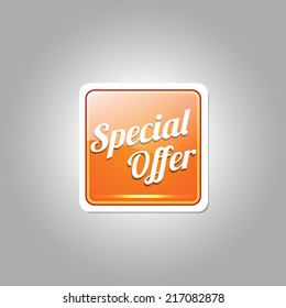 Special Offer Orange Vector Icon Button Stock Vector (Royalty Free ...