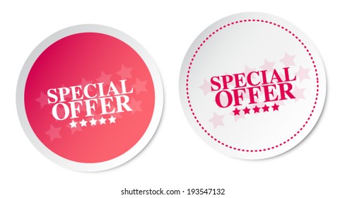Special Offer Stickers Stock Vector (Royalty Free) 235634782 | Shutterstock