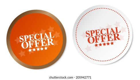Special Offer Stickers Stock Vector (Royalty Free) 205942771 | Shutterstock