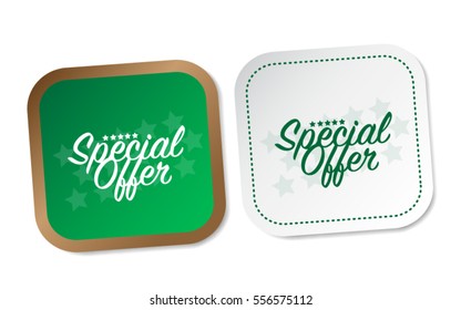 Special Offer Stickers Stock Vector (Royalty Free) 556575112 | Shutterstock