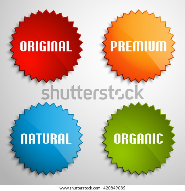 Special Round Offer Sticker and Tag Vintage. Origami paper infographic ...
