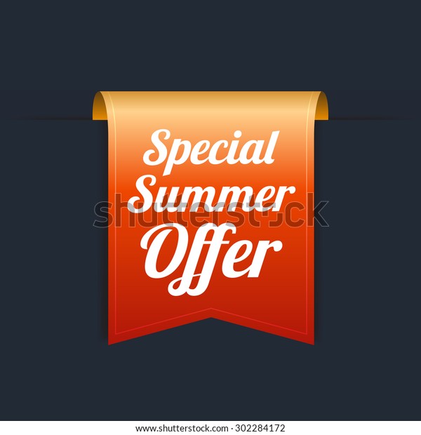Special Summer Offer Label Stock Vector (Royalty Free) 302284172 ...
