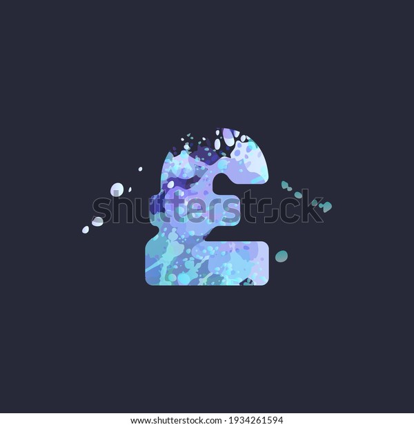Special Symbol Pound Sign Effect Liquid Stock Vector (Royalty Free ...