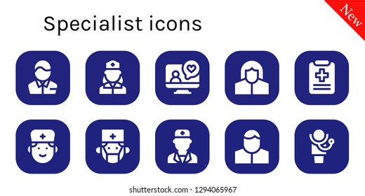 Specialist Icon Set 10 Filled Specialist: vector de stock (libre de ...