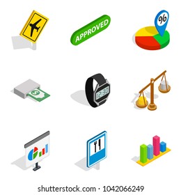 Specify Icons Set Isometric Set 9 Stock Vector (Royalty Free ...