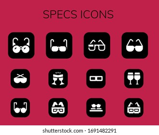 Specs Icon Set 12 Filled Specs Stock Vector (Royalty Free) 1691482291 ...