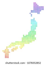 Spectral Japan Map Vector Geographic Map Stock Vector (Royalty Free ...