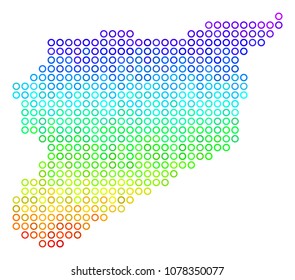 Spectral Syria Map Vector Geographic Map Stock Vector (Royalty Free ...