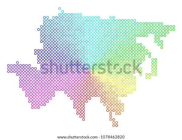 Spectrum Asia Map Vector Geographic Map Stock Vector (Royalty Free ...
