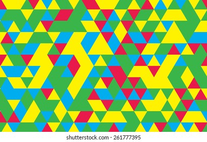 Spectrum Geometric Background Made Triangles Retro Stock Vector ...