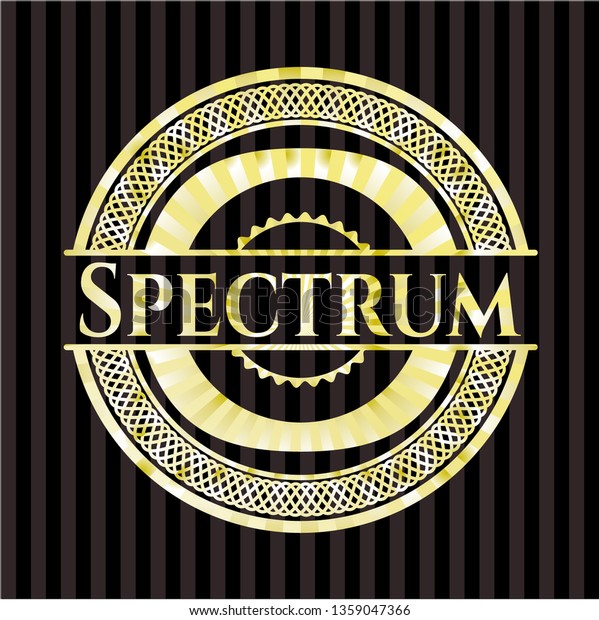 Spectrum Golden Badge Stock Vector (Royalty Free) 1359047366 | Shutterstock