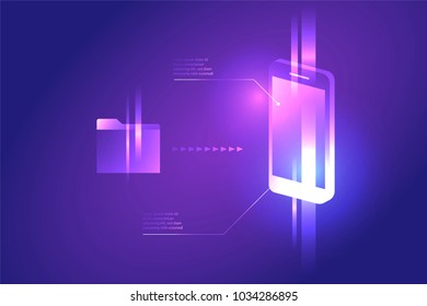 Spectrum Lighting Technology Abstract Background Stock Vector (Royalty ...