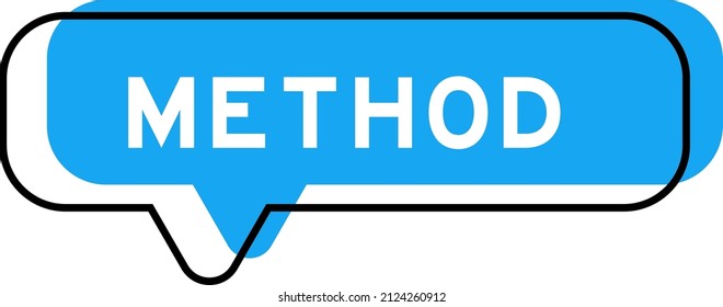 Speech Banner Blue Shade Word Method Stock Vector (Royalty Free ... Speech Banner Blue Shade Word Method Stock Vector (Royalty Free ...