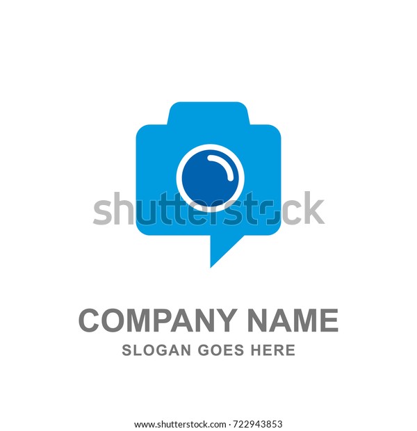 Speech Bubble Camera Photography Logo Vector Stock Vector (Royalty Free ...