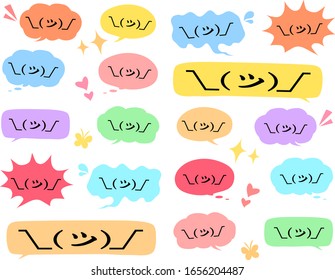 Speech Bubble Emotion Vector Stock Vector (Royalty Free) 1656204487 ...