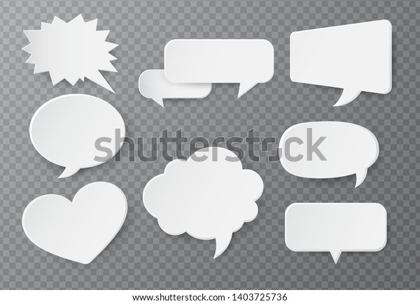 Speech Bubble Paper Text Input On Stock Vector (Royalty Free ...