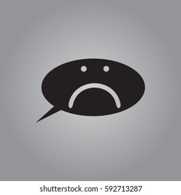 Speech Bubble Sad Vector Icon Stock Vector (Royalty Free) 573927703