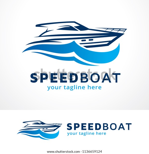Speed Boat Logo Template Design Symbol Stock Vector (Royalty Free ...