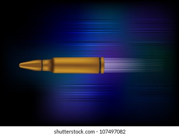 Speed Bullet Vector Illustration Stock Vector (Royalty Free) 107497082 ...