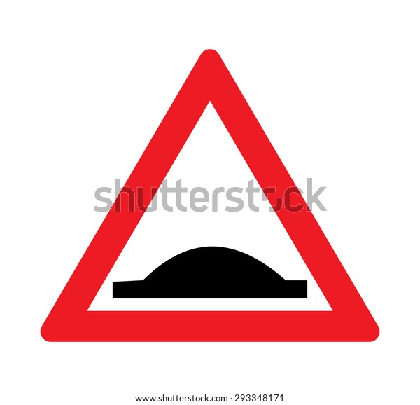 Speed Bumps Warning Traffic Signs Stock Vector (Royalty Free) 293348171