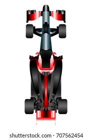 Top View Racing Car Vector Illustration Stock Vector (Royalty Free ...