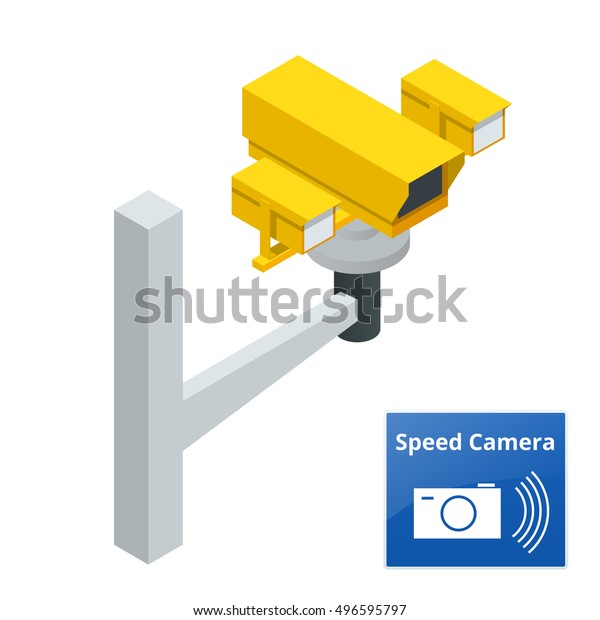 Speed Control Radar Camera Stock Vector (Royalty Free) 496595797 ...