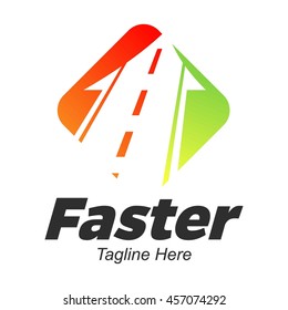 Speed Fast Logo Template Isolated On Stock Vector (Royalty Free ...