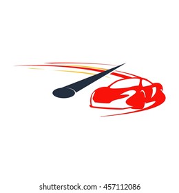 Speed Fast Logo Template Isolated On: vector de stock (libre de ...