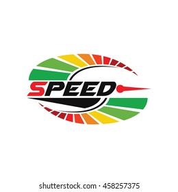 Speed Fast Logo Template Isolated On Stock Vector (Royalty Free ...