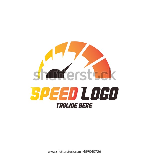 Speed Fast Logo Template Isolated On Stock Vector (Royalty Free) 459040726