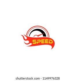 Speed Fire Logo Design Stock Vector (Royalty Free) 1149976328 ...