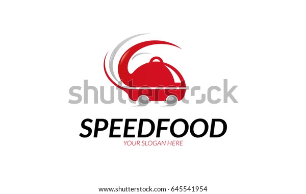 Speed Food Logo Stock Vector (Royalty Free) 645541954