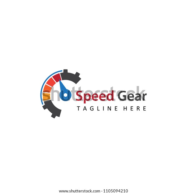 Speed Gear Logo Template Design Vector Stock Vector (Royalty Free ...