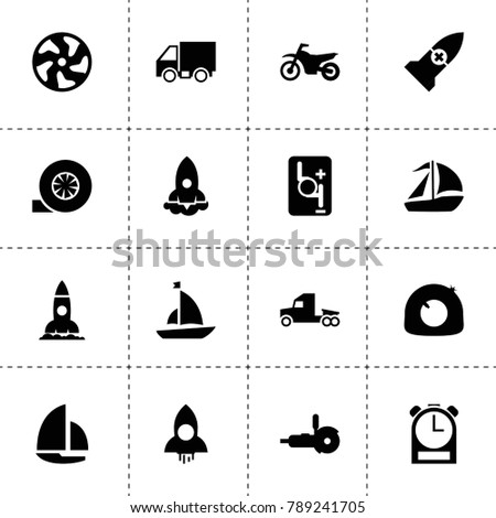 Speed Icons Vector Collection Filled Speed Stock Vector (Royalty Free ...