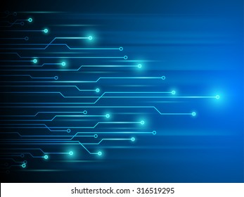 Speed Internet Circuit Board Technology Abstract Stock Vector (Royalty ...