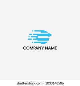 Speed Letter D Logo Design Stock Vector (Royalty Free) 1033148506 ...