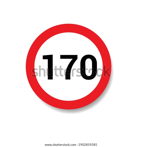 Speed Limit 170 Traffic Light Stock Vector (Royalty Free) 1902859285 ...