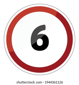 Speed Limit Road Sign Vector Maximum Stock Vector (Royalty Free ...