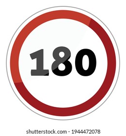 Speed Limit Road Sign Vector Maximum Stock Vector (Royalty Free ...