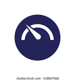 Speed Limit Vector Icon Blue Circle Stock Vector (Royalty Free ...