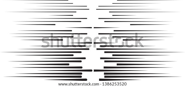 Speed Lines Arrow Form Vector Illustration Stock Vector (Royalty Free ...