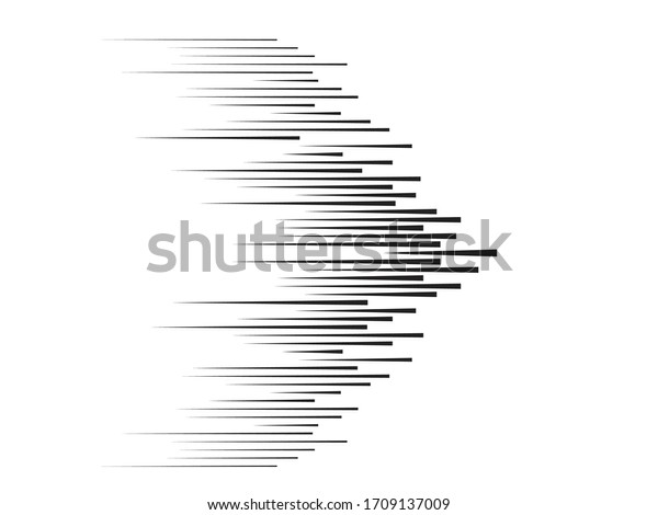 Speed Lines Arrow Form Vector Illustration Stock Vector (Royalty Free ...
