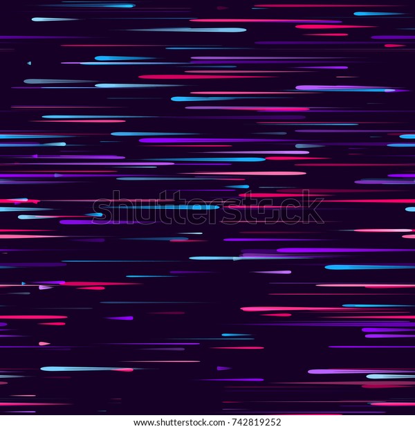 Speed Lines Neon Light Particles Stripes Stock Vector (Royalty Free ...