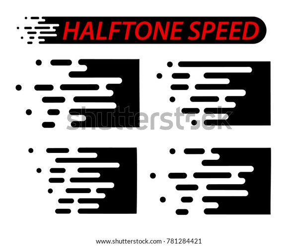 Speed Lines Set Isolated On White Stock Vector (Royalty Free) 781284421 ...