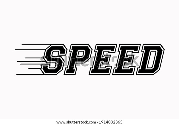 Speed Logo Design Inspiration Speed Text Stock Vector (Royalty Free ...