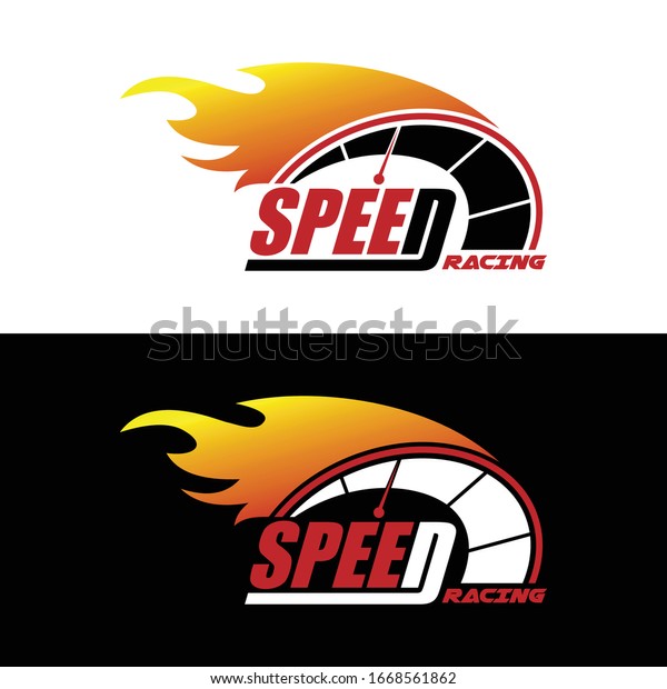 Speed Logo Design Stock Vector Stock Vector (Royalty Free) 1668561862 ...