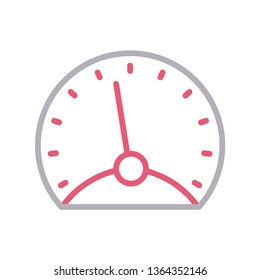 Speed Meter Color Line Stock Vector (Royalty Free) 1364352146 ...