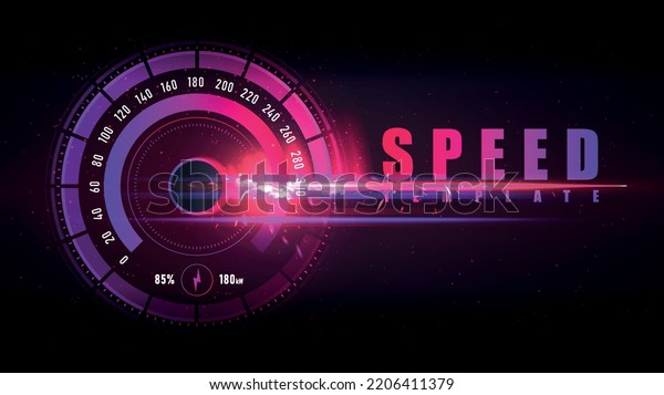 Speed Motion Background Cyberspace Poster Banner Stock Vector (Royalty ...