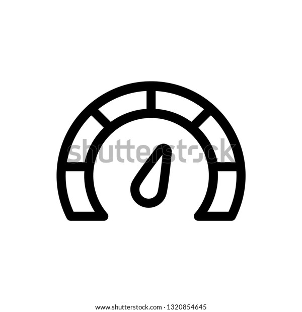 Speed Performance Line Icon Stock Vector (Royalty Free) 1320854645 ...